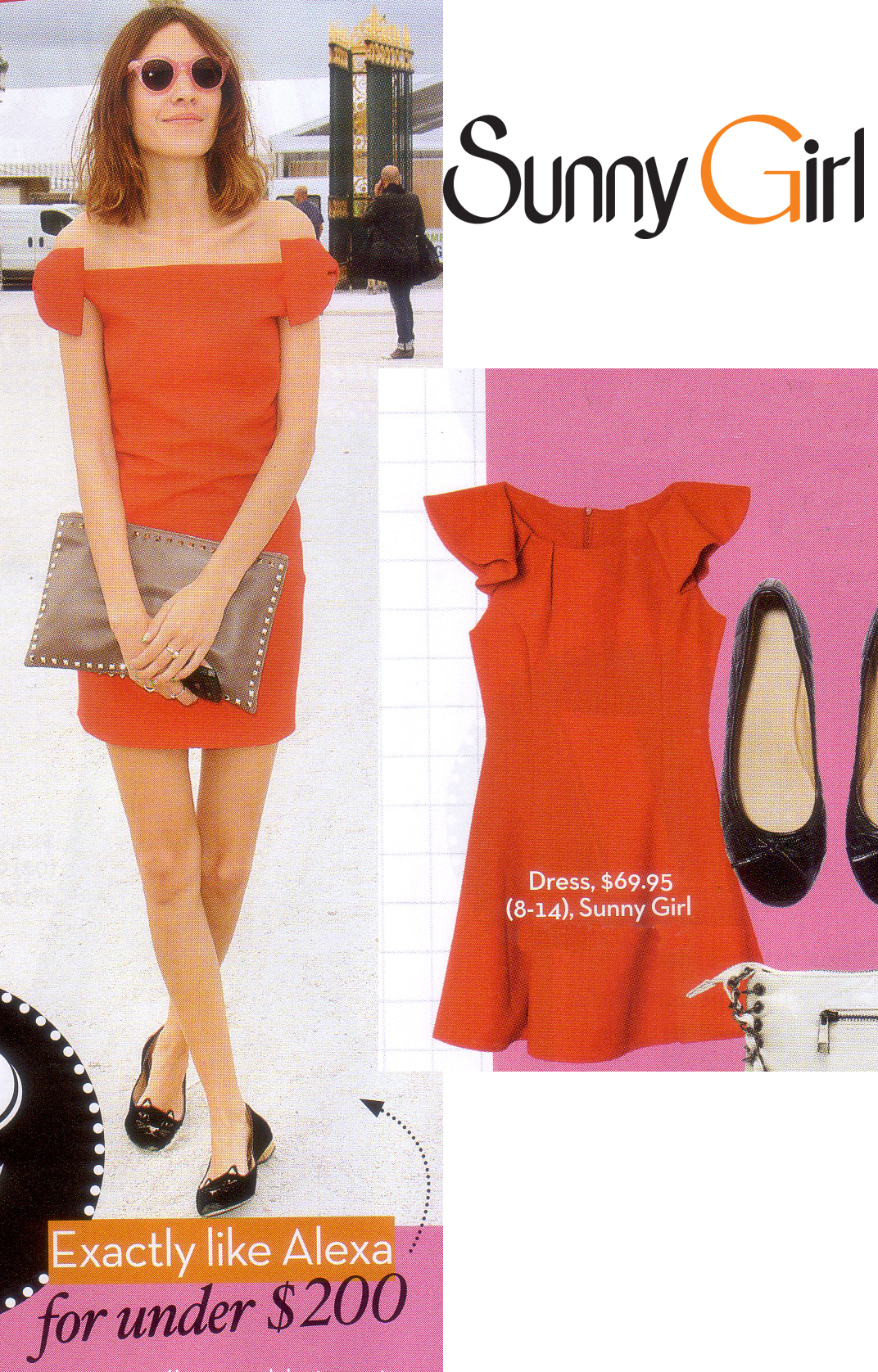 Sunny Girl – get Alexa Chung’s look in this red hot Sunny Girl dress